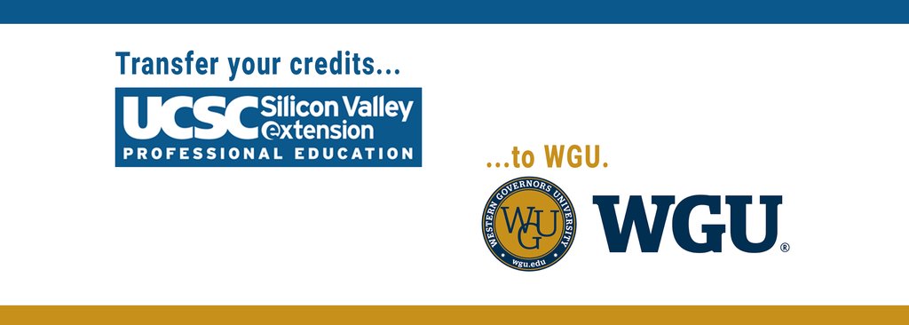UCSC Extension courses that transfer to WGU